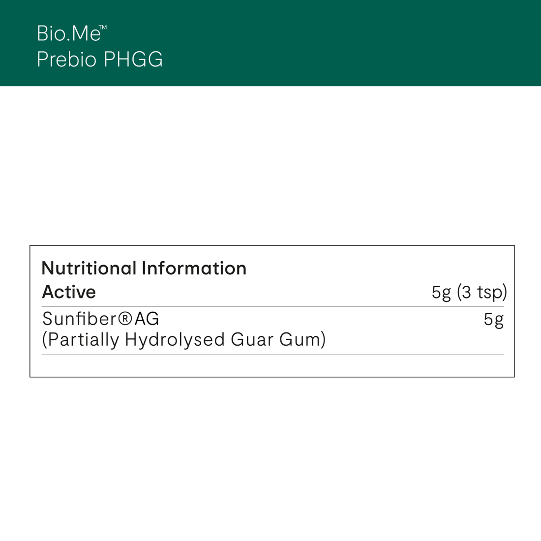 Bio.Me Prebio PHGG - Probiotic & Digestion | Gut & Health - Supplements
